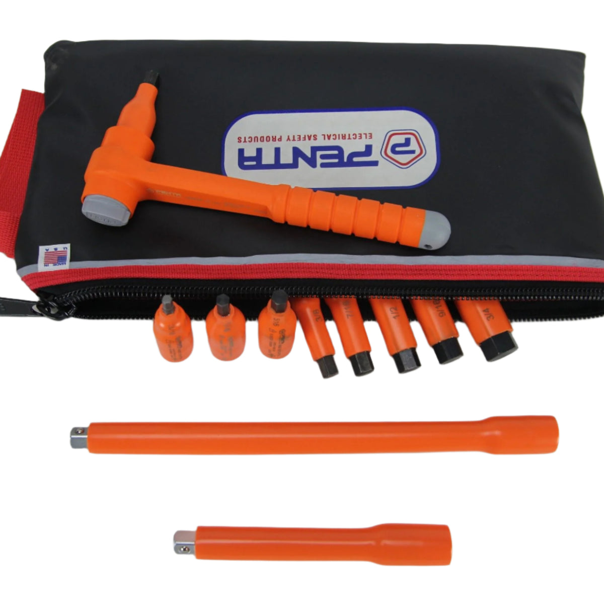 Insulated Ratchet Tool Kit | Penta Safety | 12-Piece Set with 3/8" SqD ...