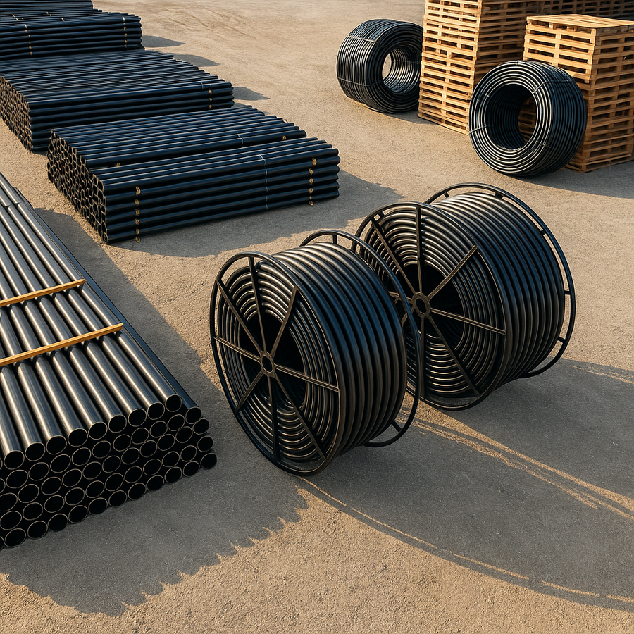 HDPE Conduit | SDR 13.5 | Power & Telco | Smoothwall Black Reels ...