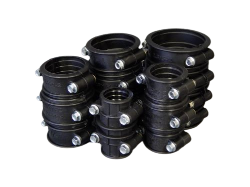 Two-Piece Plastic Couplings | Secure Pipe Connection | Utility Pipe Supply