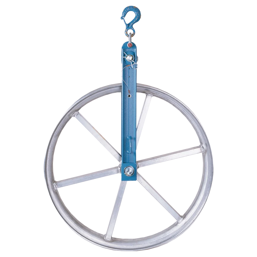 Overhead Fiber Optic Cable Sheave | 24" Diameter Aluminum | 1,500 lb C ...