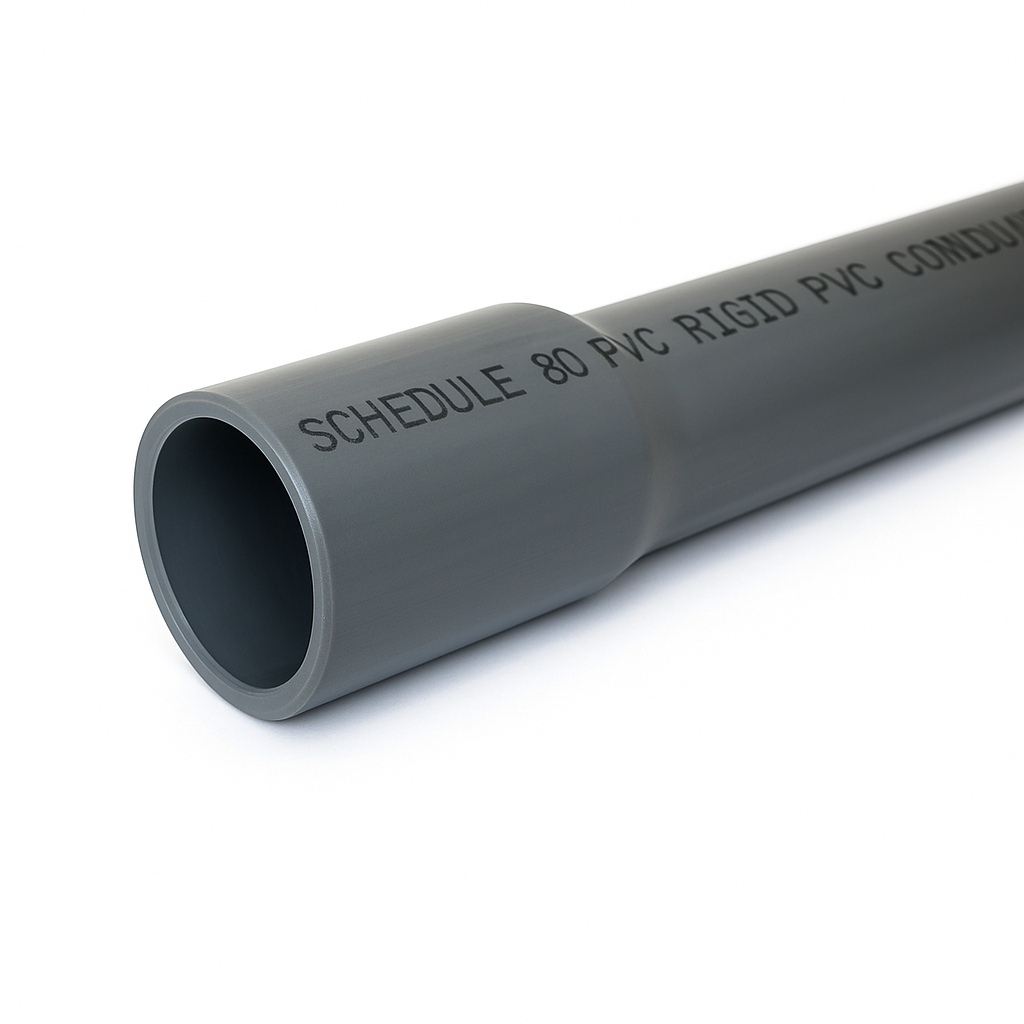 Schedule 80 PVC Pipe | ASTM D1785 | Solvent Weld Bell End – Utility ...